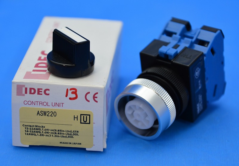 通販 | IDEC（和泉） ASW220 φ22 TWシリーズ セレクタスイッチ 矢形ハンドル 90°-2ノッチ | アドウイクス株式会社